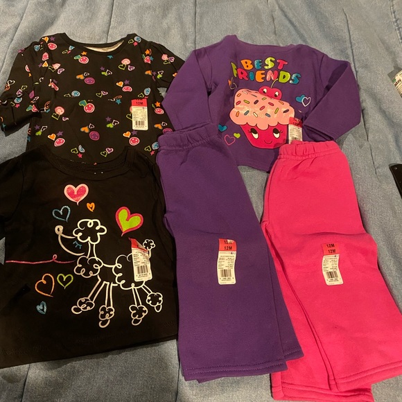 Garanimals | Matching Sets | 5 New Nwt Garanimals 2m Girls Clothes Pink ...